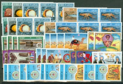 EDW1949SELL : OMAN Collection of ALL VF MNH Cplt sets between 1985-1992 ...