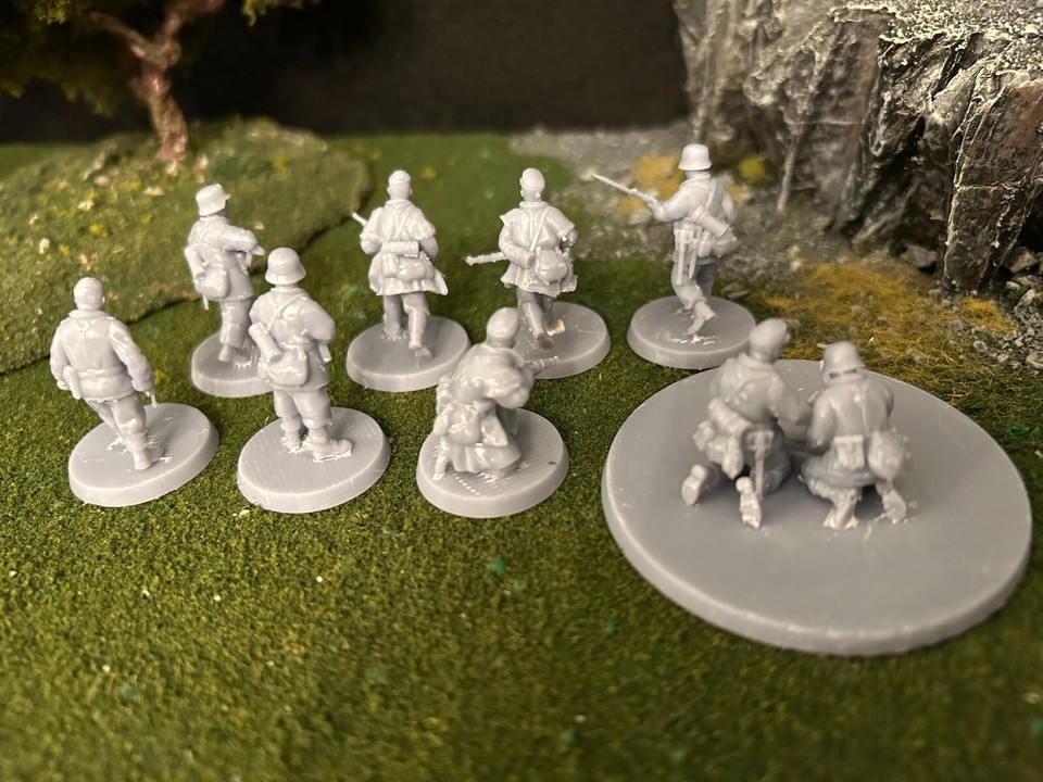 German Fallshirmjager_Luftwaffe_All RKX Miniature Sets_28MM 1/56 ...