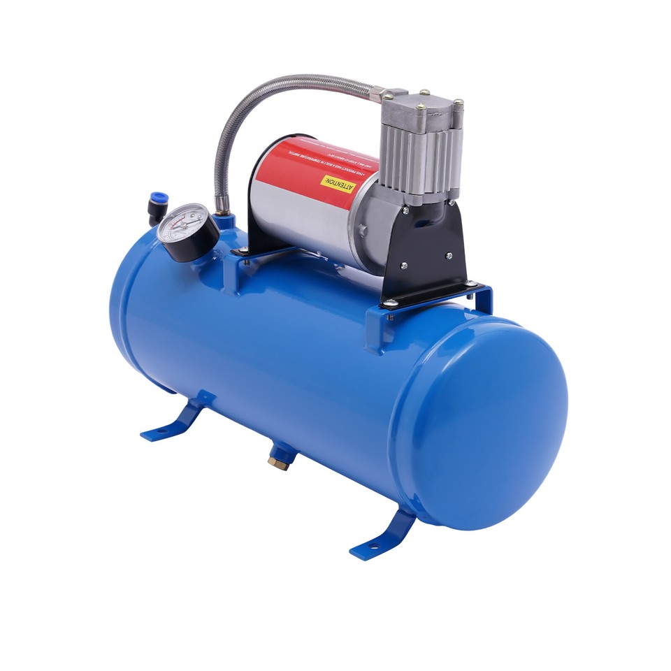 Heavy Duty Air Compressor Kit For Van Train Car Truck Boat Air Horn 6L ...