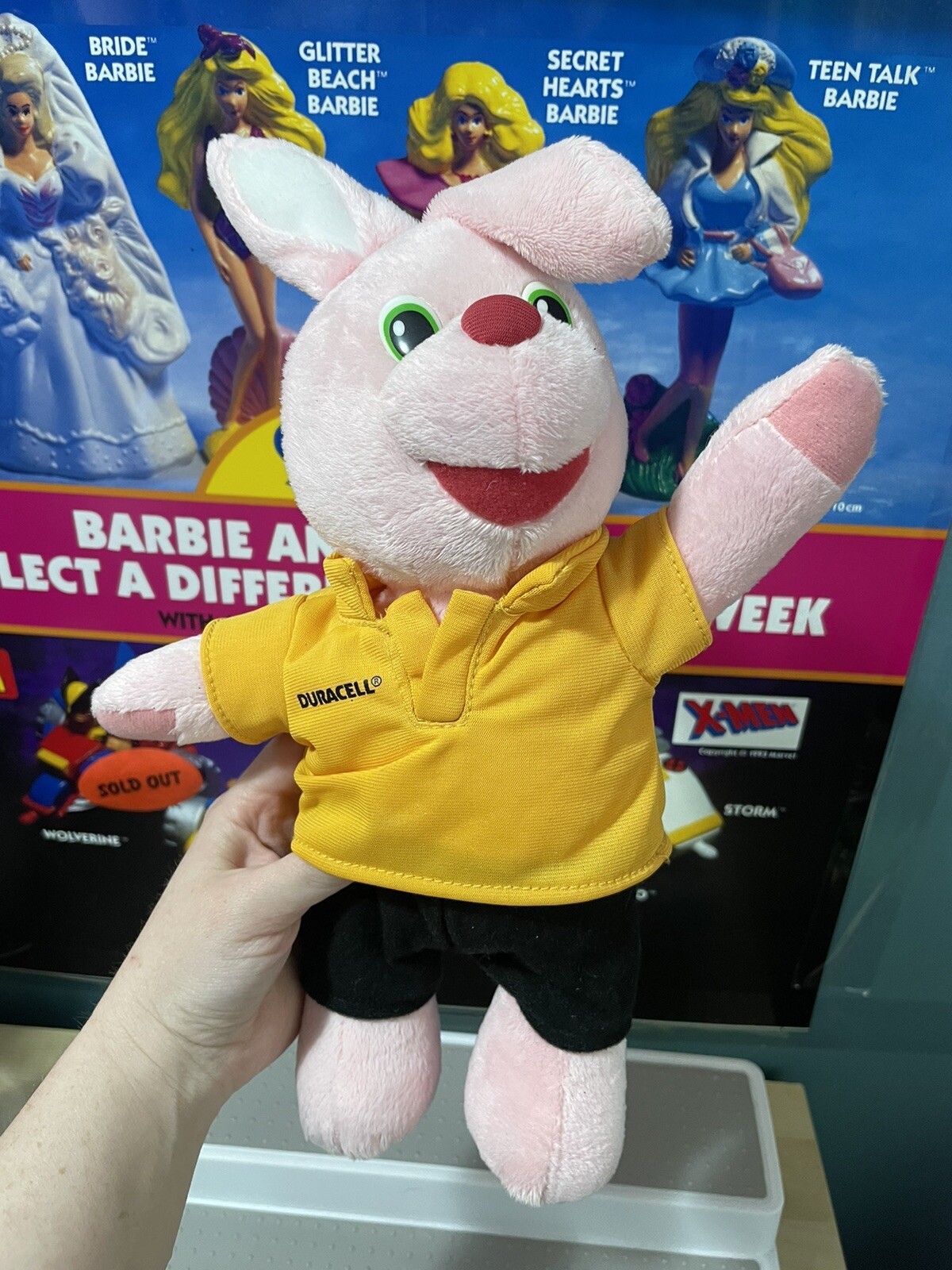 # Duracell Battery Bunny Advertising Plush Toy Retro 90s Stuffed Rabbit ...