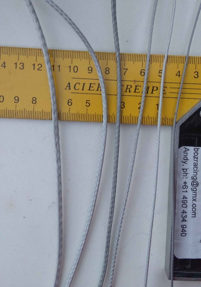 1MM X 10M Black Dyneema sk78 Fiber Synthetic Fishing kite Marine rope ...