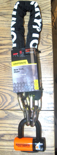 Kryptonite 1210 New York Chain Lock 1210 + Evolution 4 Disc Lock | eBay