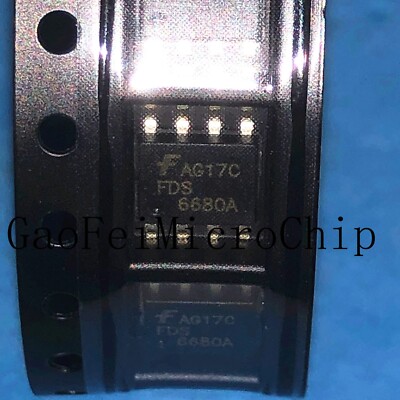 10PCS FDS6680A FDS-6680A 6680A FDS668OA 668OA SOP-8 PowerTrench Mosfet ...