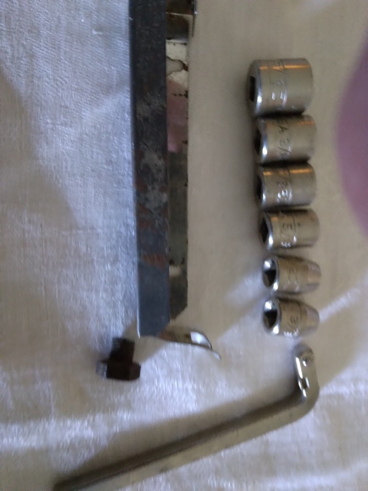 vintage minaiture socket set with tee handle@tray | eBay