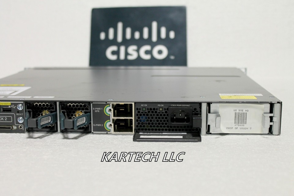 Cisco Catalyst 3750X WS-C3750X-24S-S 24-Port GbE SFP ipbase Switch W ...