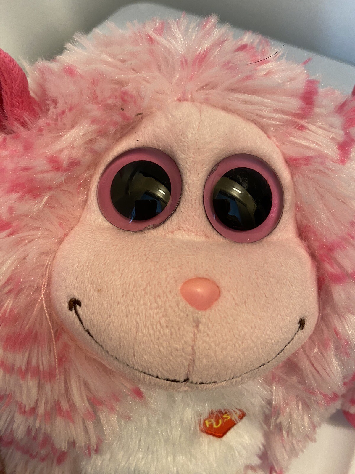 Ty Beanie Boo Roxy Monstaz Plush Stuffed Animal Pink Round 6 Inches ...