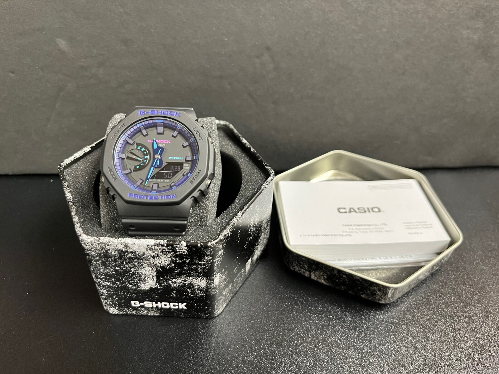 Casio G-Shock GA2100VB-1A Men's Watch Black Analog-Digital Watch NWT