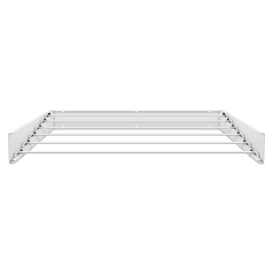 Wall Mounted 100cm Airer Towel Laundry Drying Rack Extendable Clothes ...