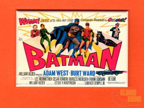 Batman 1966 movie poster 2x3" fridge/locker magnet Adam West Burt Ward ...