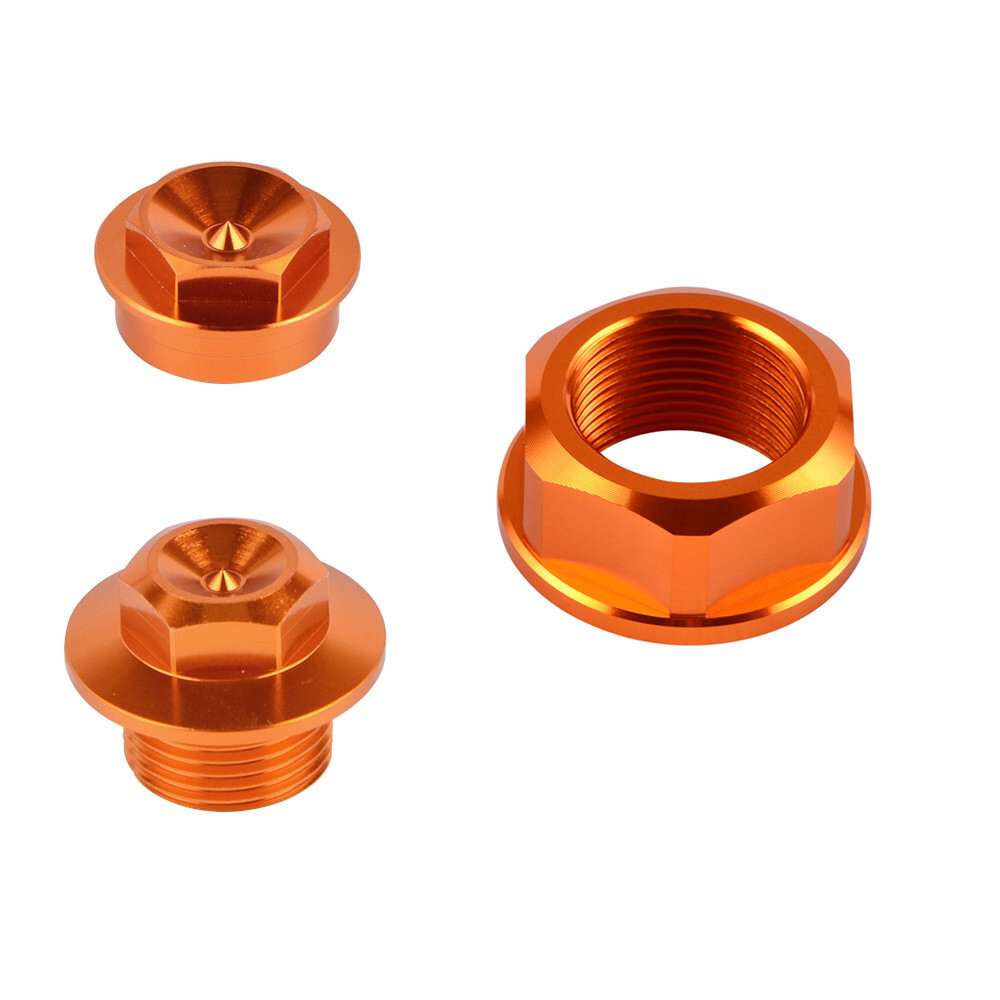 Front Rear Wheel Axle Lock Nut Screws For KTM 250 350 450 SXF XCF 2016 ...