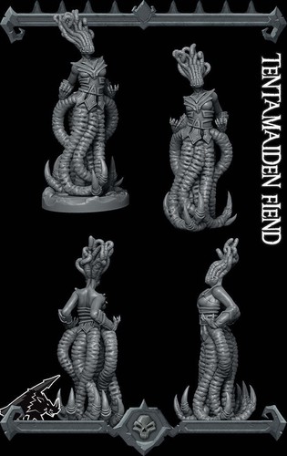 Tentamaiden Fiend | Gylou Devil | Handmaiden miniature for Tabletop ...