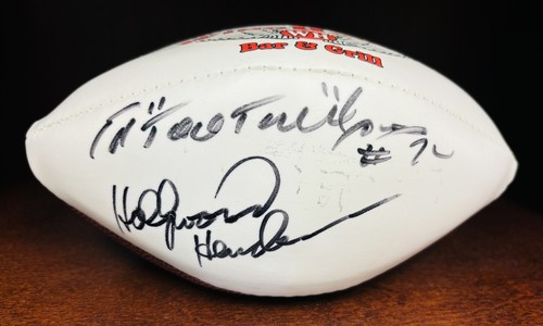 Hollywood Henderson and Ed Too Tall Jones autographed mini-football ...