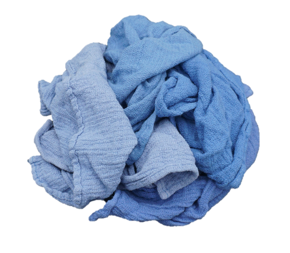 12 BLUE HUCK TOWELS GLASS CLEANING JANITORIAL LINTLESS SURGICAL TOWELS ...