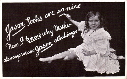 Advertising. Jason Hosiery Co.,Leicester. Jason Stocks & Stockings. | eBay