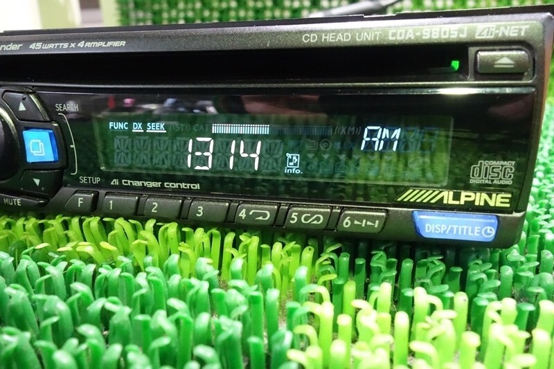 ALPINE CDA-9805 1DIN car stereo audio cd player 45W Old School JDM Ai ...