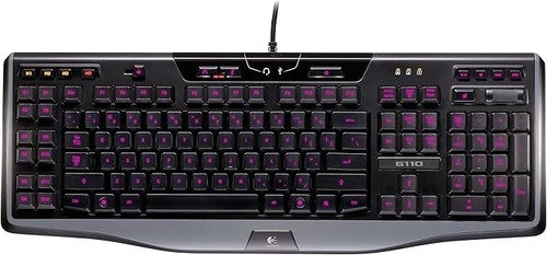 Logitech G110 LED Backlighting Gaming Keyboard Customizable Key Colors ...