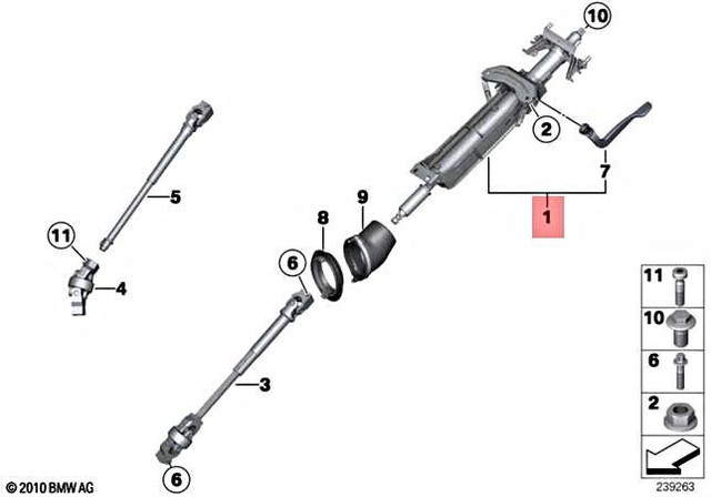 Steering Column 32306854045 Fits 2015 BMW X3 F25 for sale online | eBay