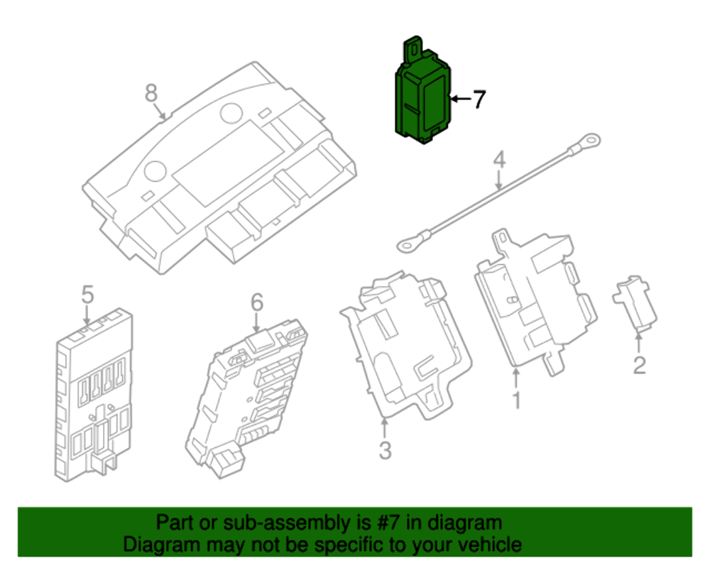 BMW Genuine 61316817933 Radio Remote Control Receiver 315 MHz F30 for ...