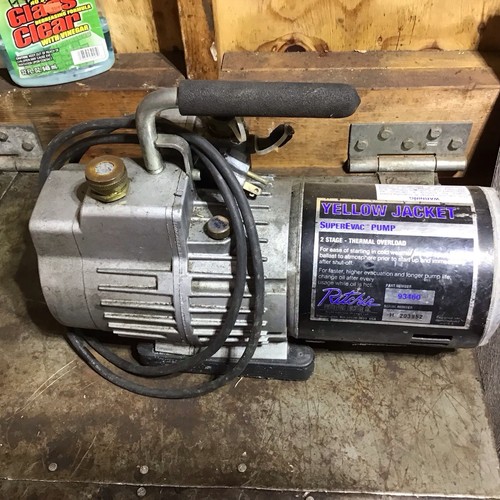 Ritchie Yellow Jacket Evacuation Pump 6 Cfm 2 Stage Super Evac Model ...