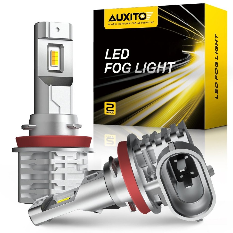 Dual H8 Color H11 2-20X Headlight LED Light Bulbs Fog White/Amber ...