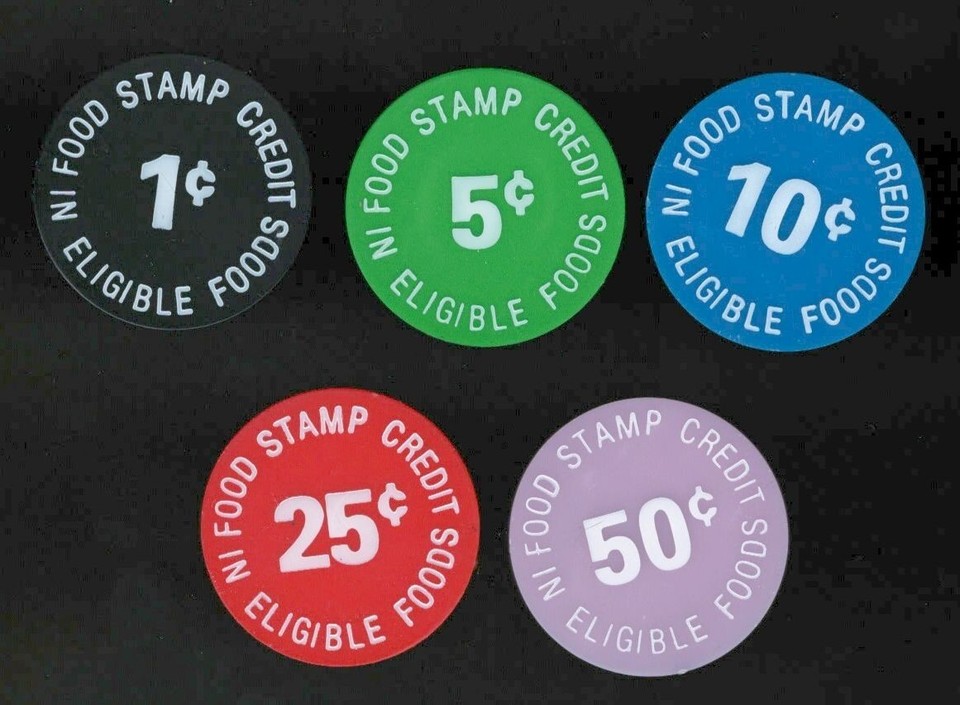 Pike's Market CENTRAL VALLEY, CA--Set Of 5 Food Stamp Trade Tokens ...