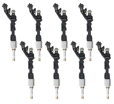 Set of 8 Bosch Fuel Injectors for Jaguar XFR-S XJ XKR-S LR4 Range Rover ...