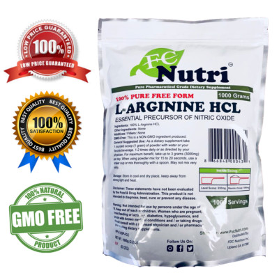 L-Arginine HCL Powder 100%pure 2.2lb (1000 grams) by FDC NUTRITION | eBay