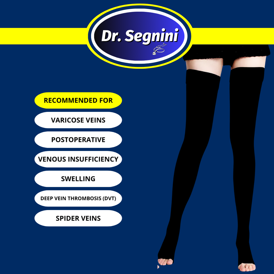 Compression Stockings 20-30 Mmhgthigh High Open Toe Varicose J9302⭐ | eBay