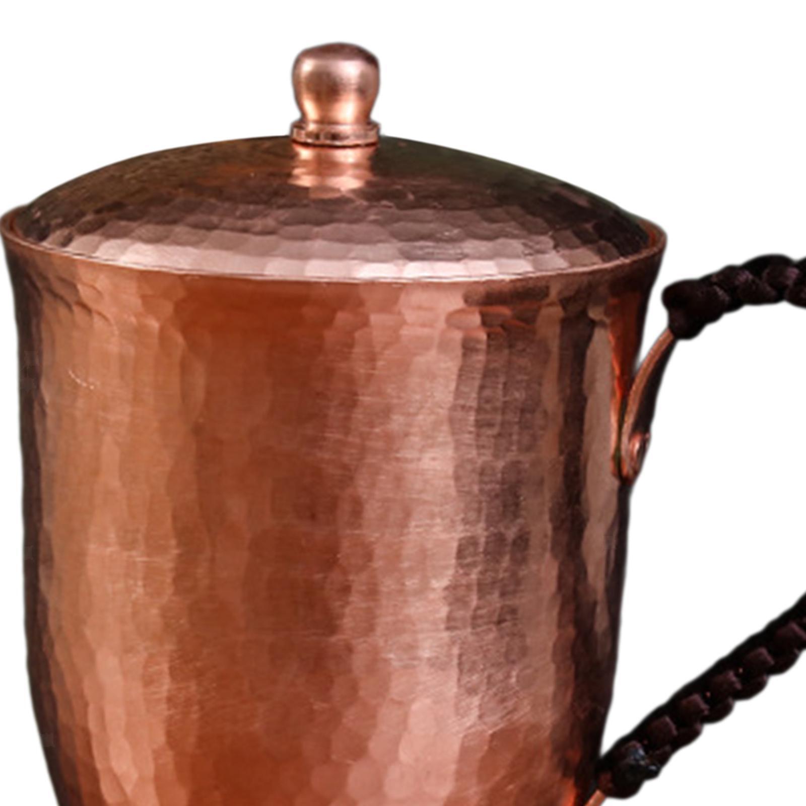 Copper Coffee Mug Sturdy Drinkware Multifunction Handmade Pure Copper ...