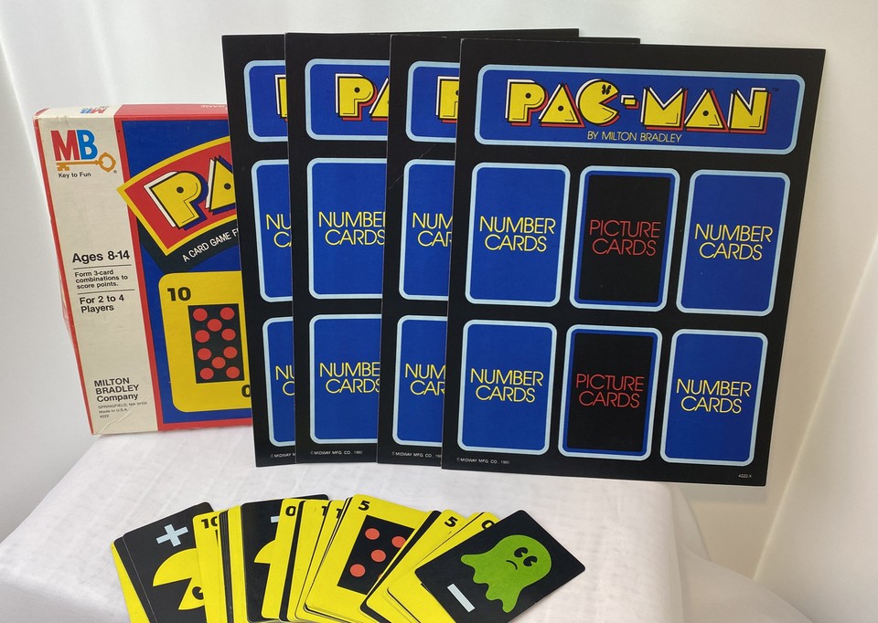 GAMES...Vintage Milton Bradley 1982 PAC-MAN Card/Board Game | eBay