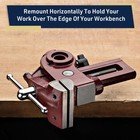 Ultimate Versatile Work Bench Vise Table Vise with 2 Axes of Rotation 4 ...