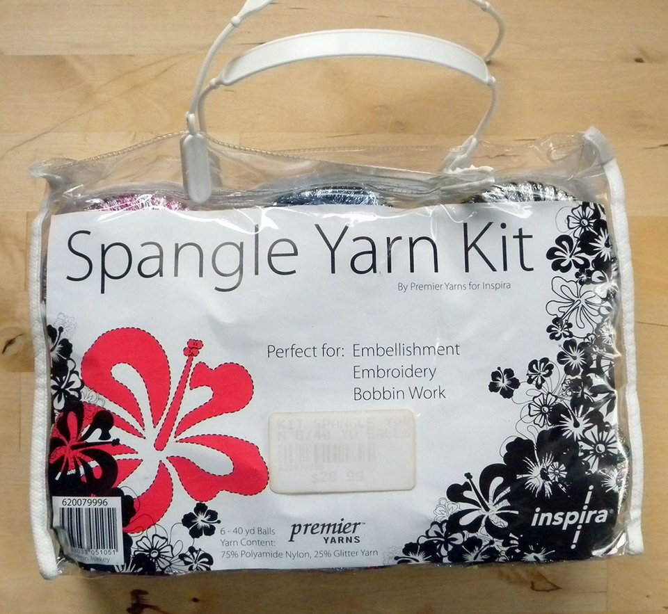 Premier SPANGLE YARN KIT - Six Color Glitter Sampler, 40yd each - 240yd ...