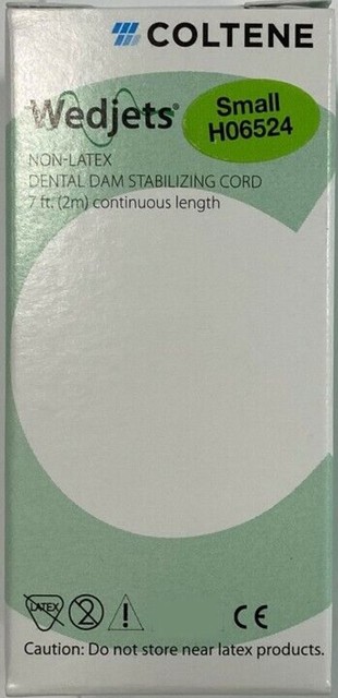 COLTENE H06524 Wedjets Dental Dam Stabilizing Cord SML LIME GRN 7FT EXP ...