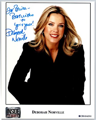 Deborah Norville Hand Signed 8 x 10 Inch Photo - TV Host Inside Edition ...