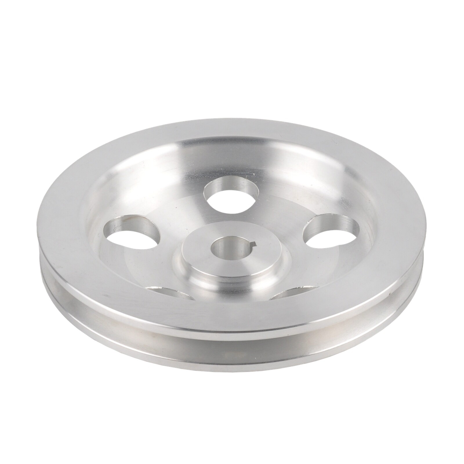 1 Groove Aluminum Pump Power Steering Pulley Keyway For SBC BBC Chevy ...