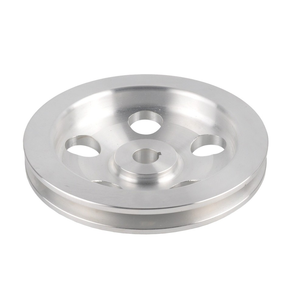 1 Groove Aluminum Pump Power Steering Pulley Keyway For SBC BBC Chevy ...