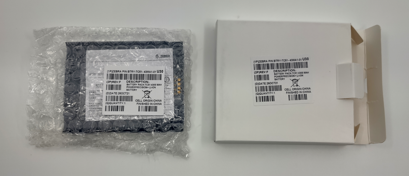 Zebra BTRY-TC51-43MA1-01 Battery BT-000314-50, TC51 TC52 TC56 TC57 ...