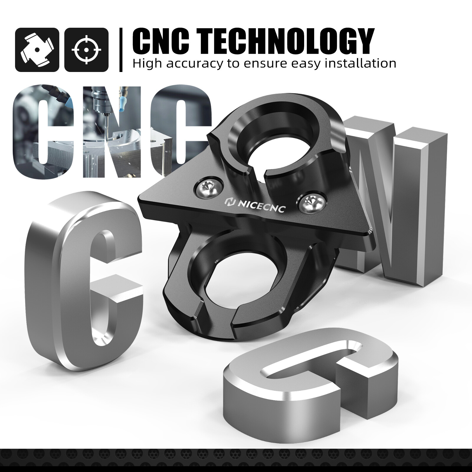 NICECNC Ignition Mount Plate Key Switch Cover Black For Surron Light ...