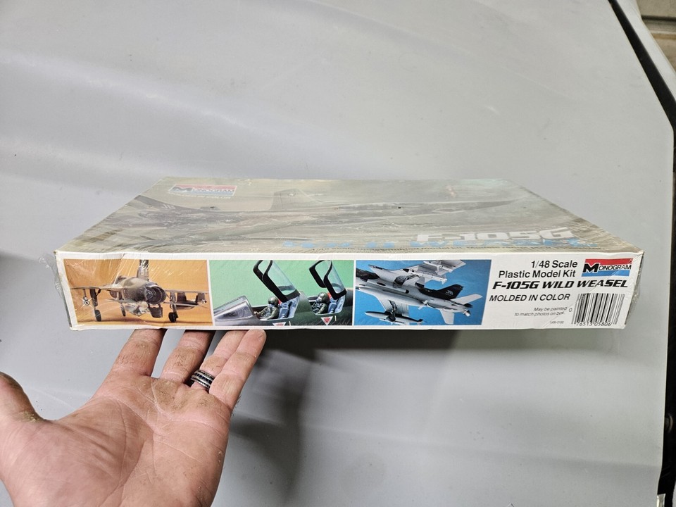 Sealed Monogram #5806 F-105G Wild Weasel 1:48 Scale Model Airplane Kit ...