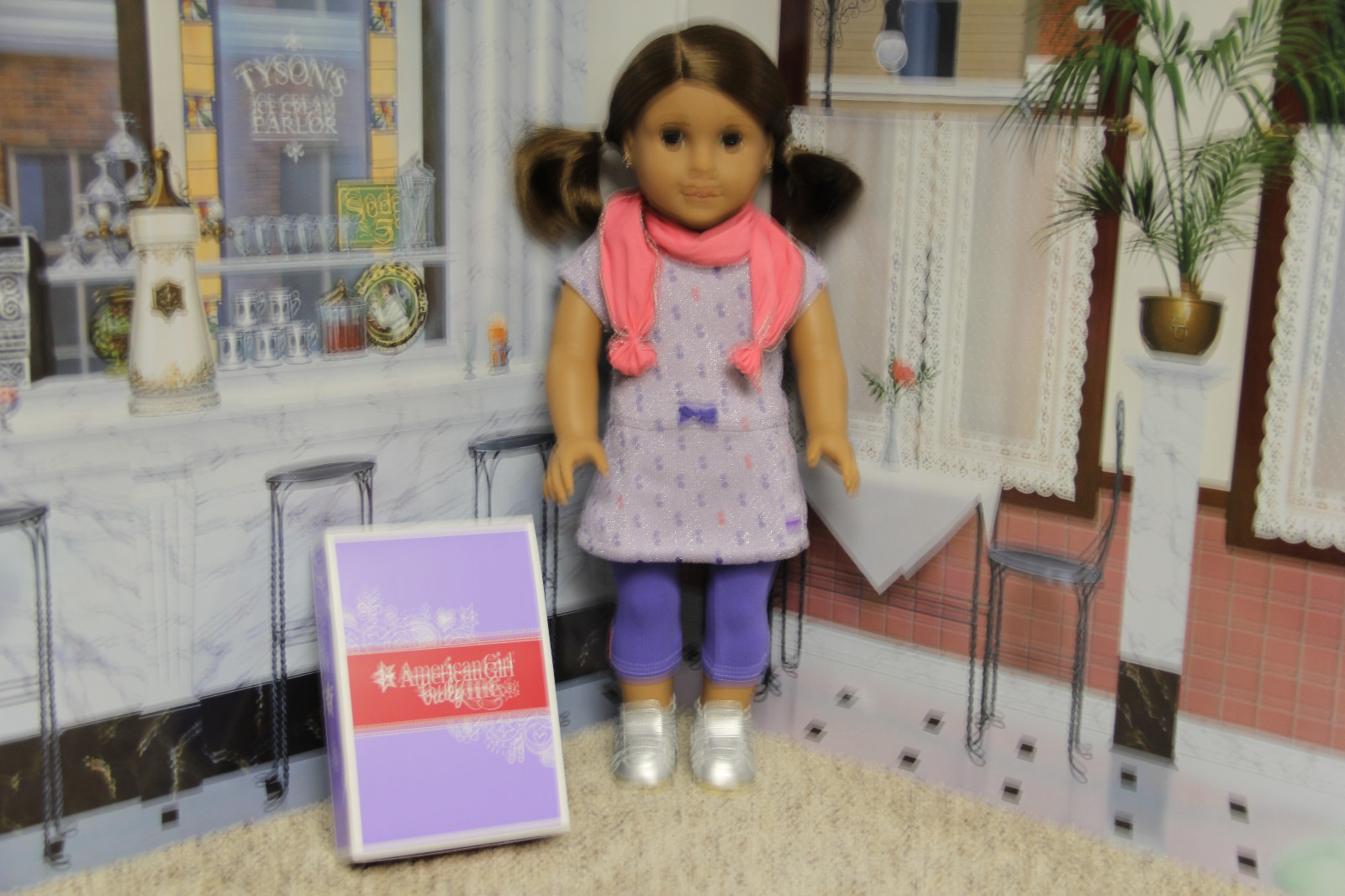 American Girl Doll Clothes Recess Ready Outfit Dress Shoes Scarf 2 for ...