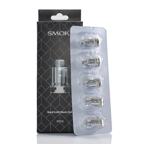 Smok Nord Coils - 0.6/0.8/1.4 Ohm Mesh, Regular, Ceramic, DC ...