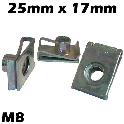 M8 Spire Clips Cal Chimney Lug Nuts Fixings Threaded Panel Fixing ...