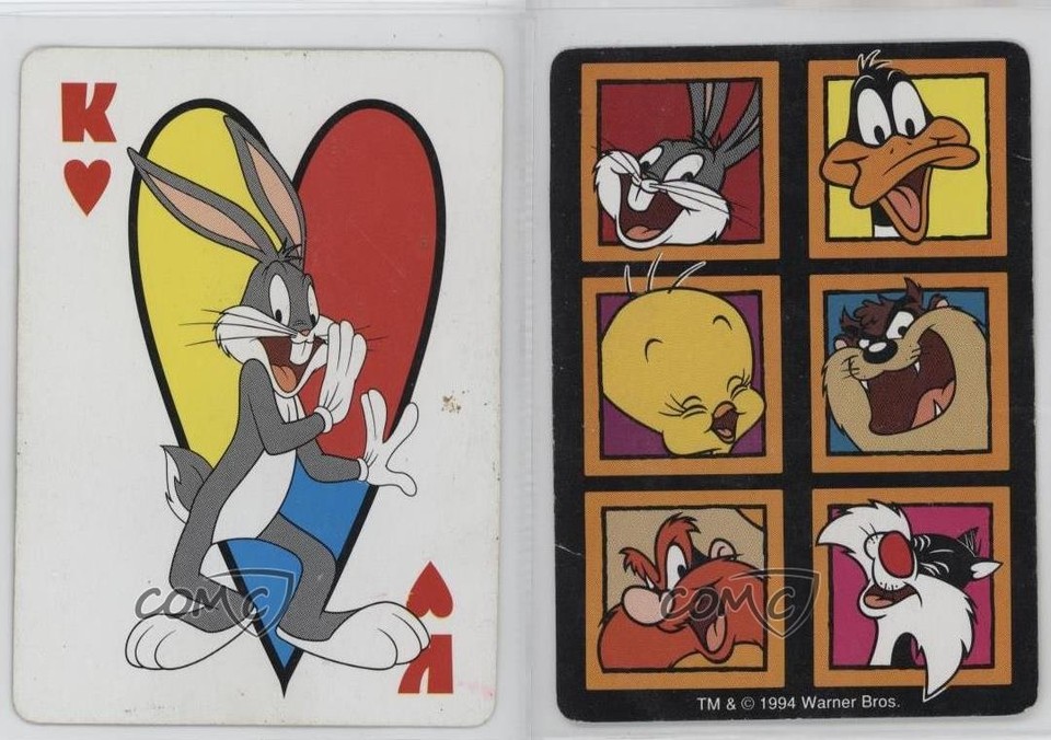 1994 Warner Bros Looney Tunes Playing Cards Bugs Bunny #KH 01dr | eBay