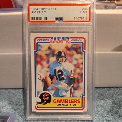 1984 Topps USFL - Jim Kelly #36 (RC) PSA 6 | eBay