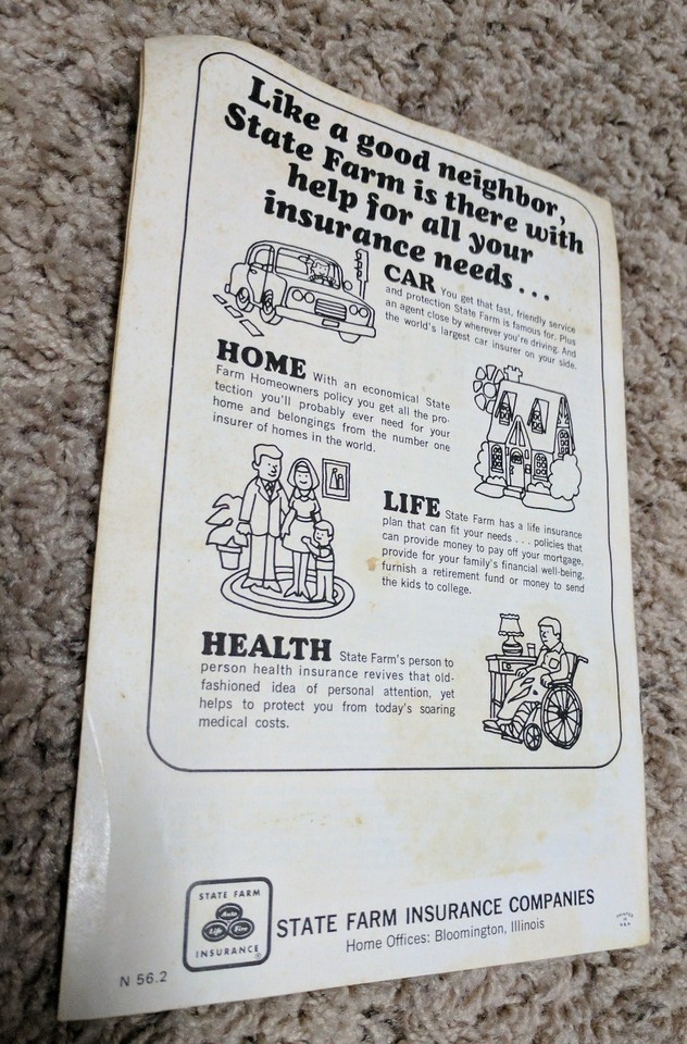 ANTIQUE STATE FARM INSURANCE ADVERTISING BOOKLET 300 HOUSEHOLD HINTS | eBay