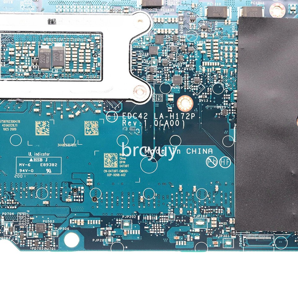 LA-H172P For Dell Latitude 5401 E5401 Motherboard SRFDM I5-9400H CPU ...