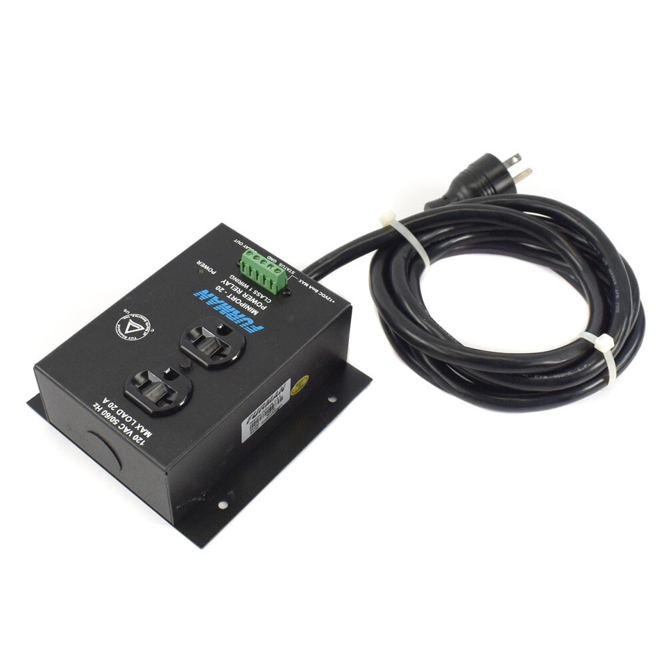 Furman MiniPort-20 MP-20 20A Power Relay Switched 120VAC Outlet + 12VDC ...