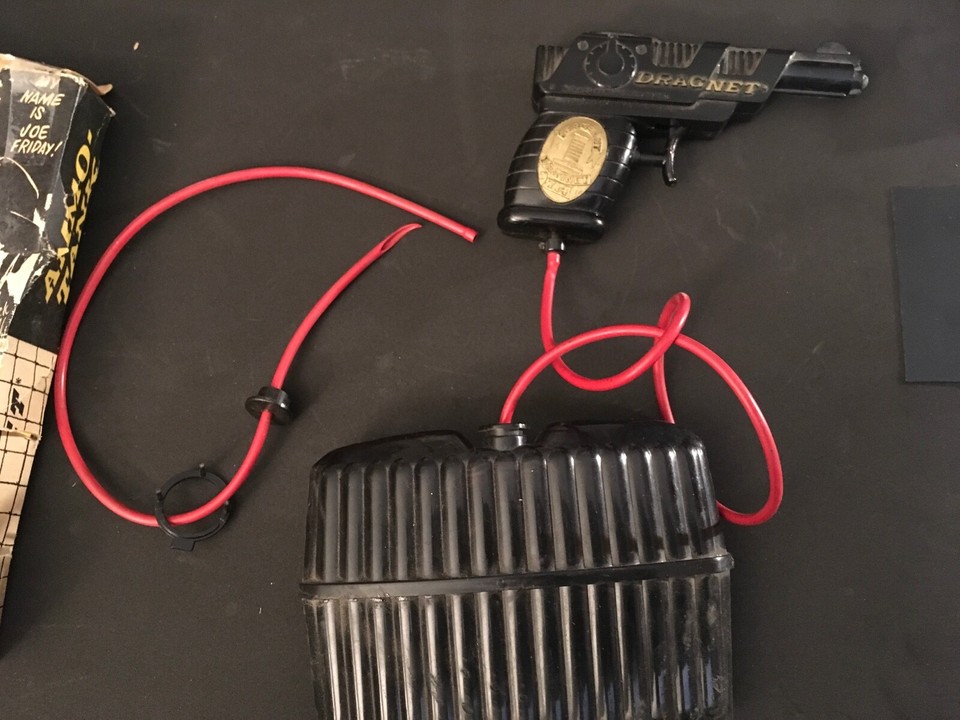 Vintage New Dragnet TV 1955 Jack Webb Water Gun with Water Tank in ...