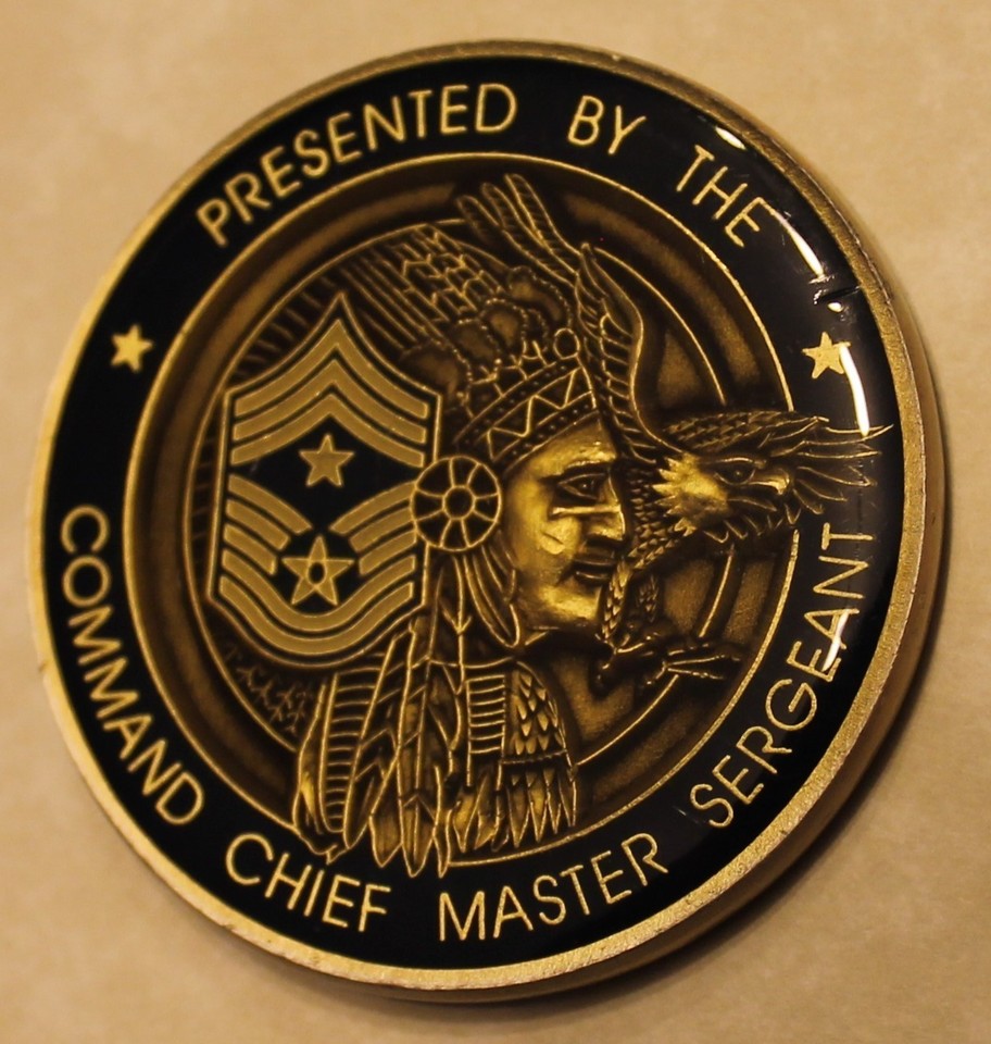30th Space Wing Command Chief Master Sergeant Air Force Challenge Coin ...