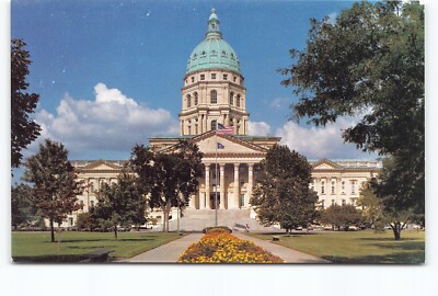 Kansas State Capitol Building Topeka KS Chrome Postcard Vtg Unposted | eBay